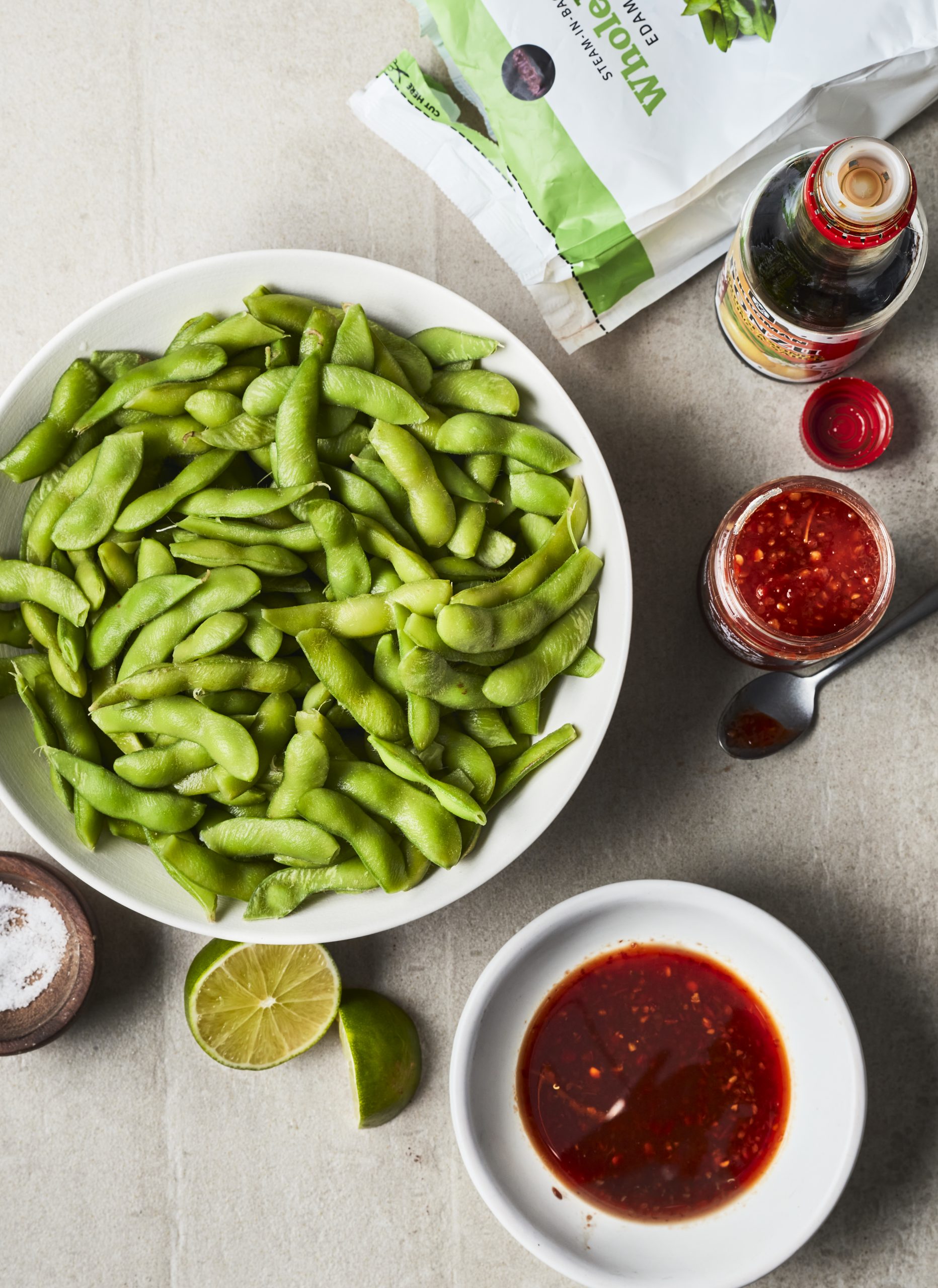 QUICK VEGGIE SIDE: GRILLED GARLIC EDAMAME